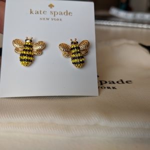 kate spade | Jewelry | New Kate Spade Bee 2k Gold Earrings | Poshmark